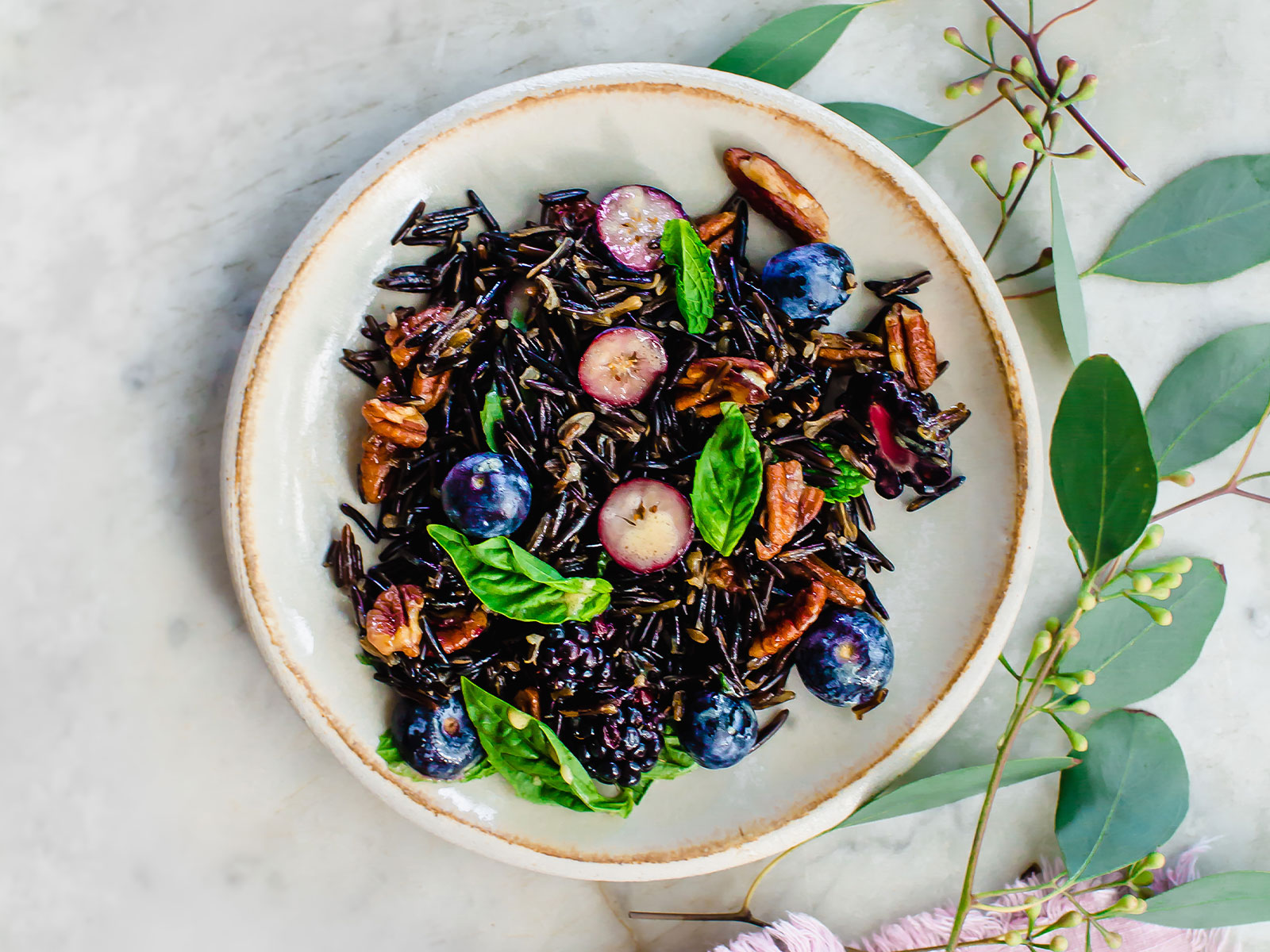 Festive Wild Rice and Candied Pecans - California Giant Berry Farms