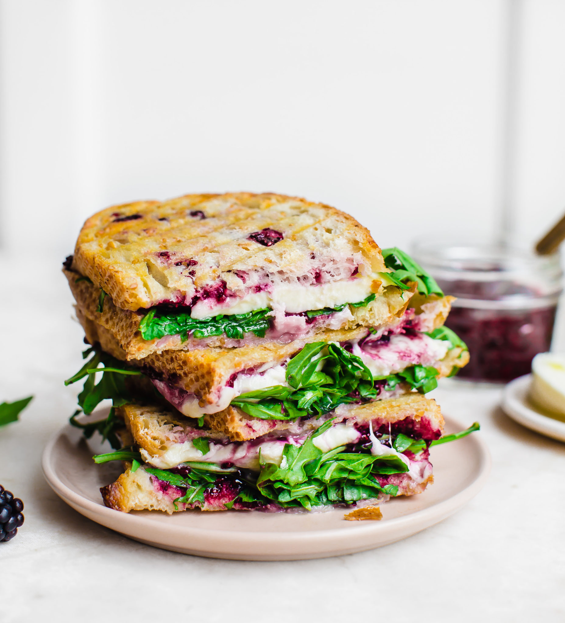 Mozzarella, Berry Jam, and Arugula Sourdough Panini - California Giant ...