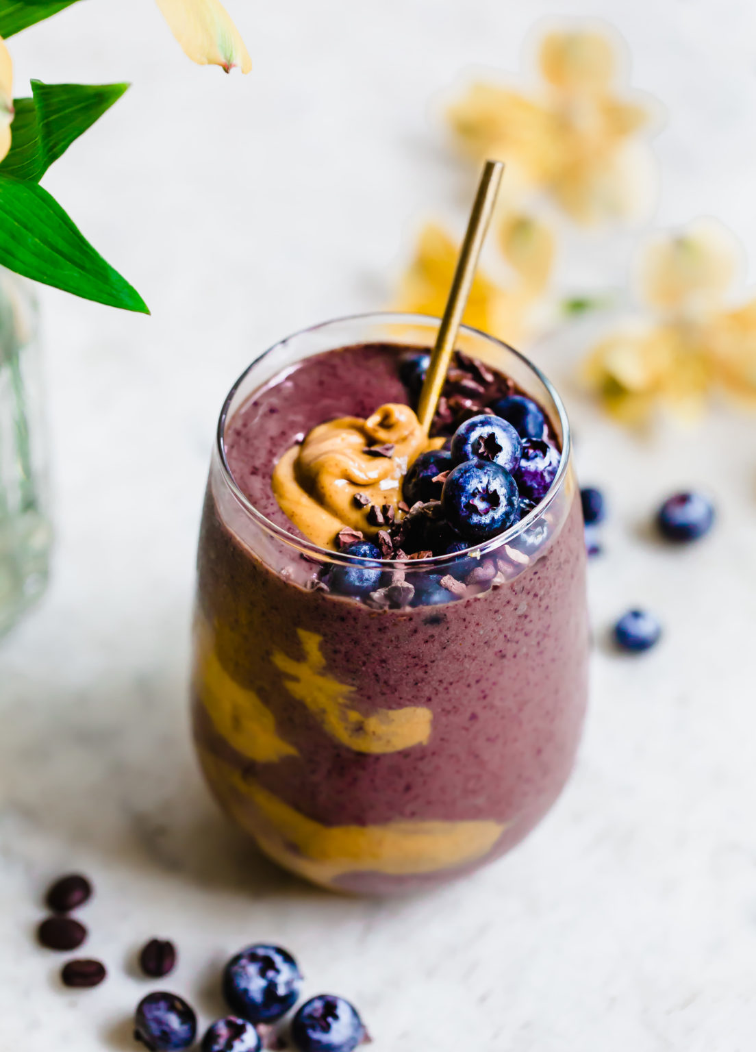Espresso, Blueberry and Peanut Butter Smoothie - California Giant Berry ...