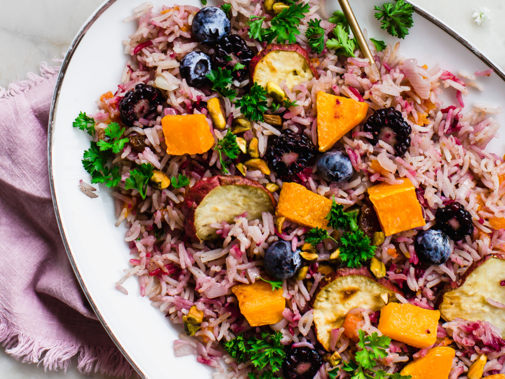 Fall Berry Rice Pilaf with Roasted Squash - California Giant Berry Farms