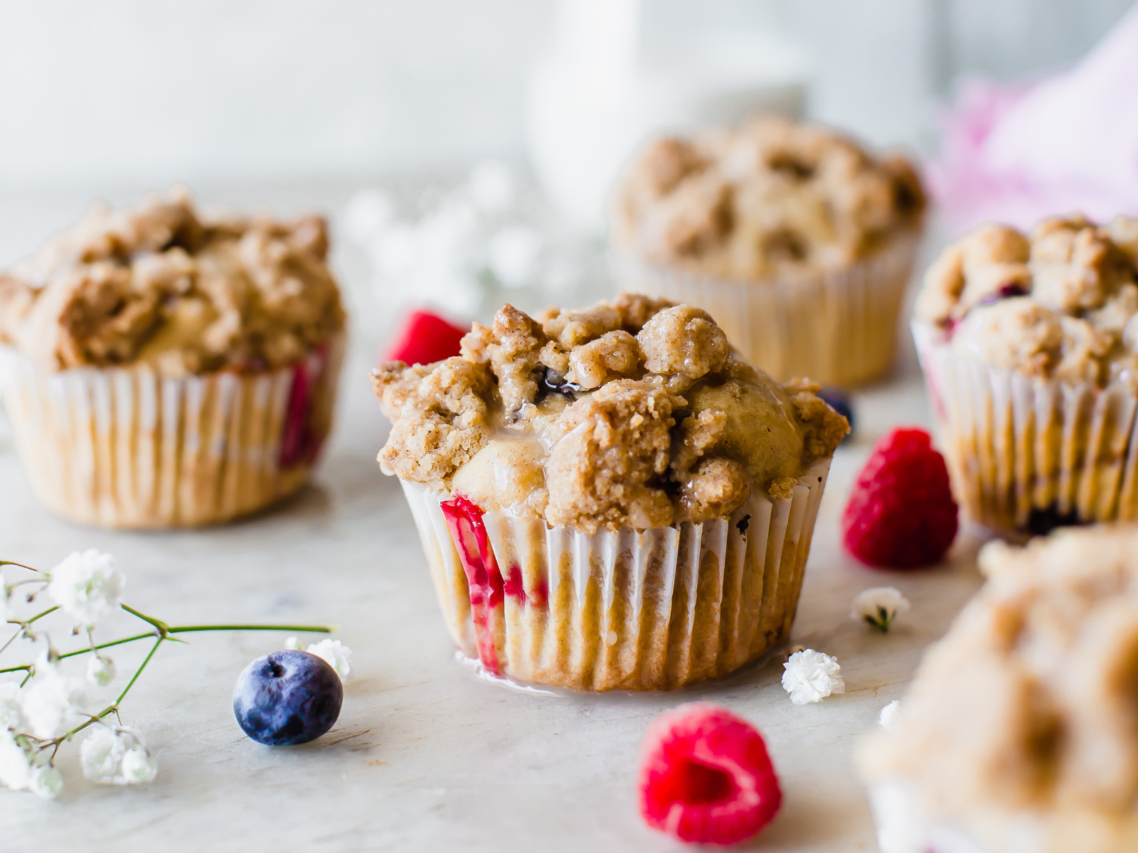 Mixed Berry Coffee Cake Muffins - California Giant Berry Farms