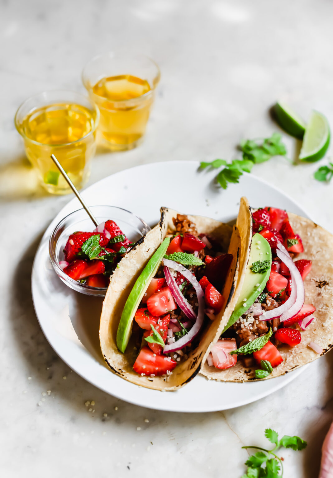 Jackfruit Tacos with Strawberry Mint Salsa - California Giant Berry Farms