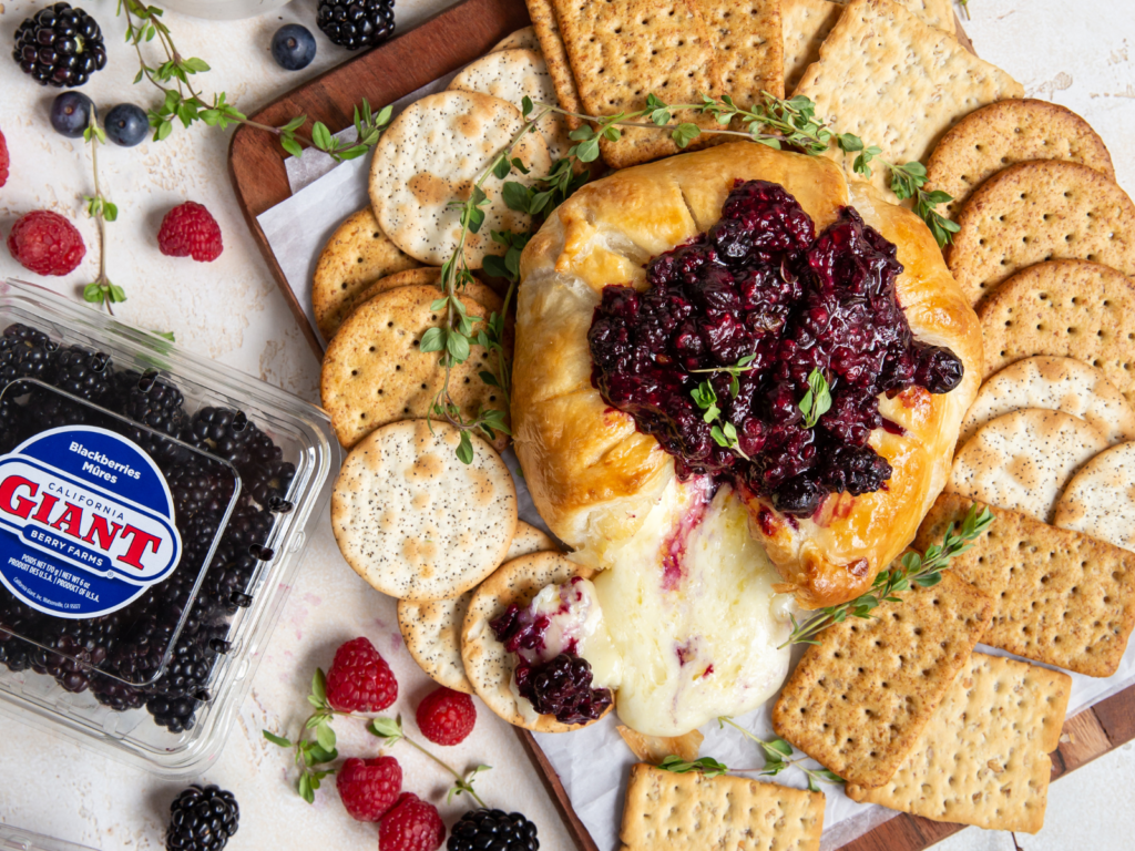 Mixed Berry Baked Brie in Puff Pastry - California Giant Berry Farms