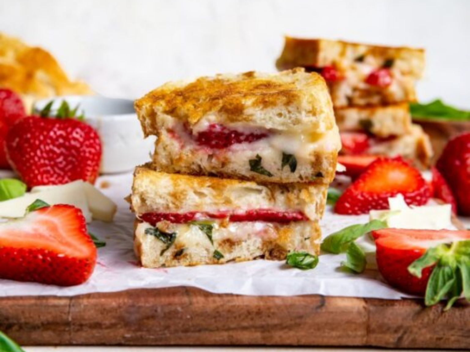Strawberry Basil Grilled Cheese - California Giant Berry Farms