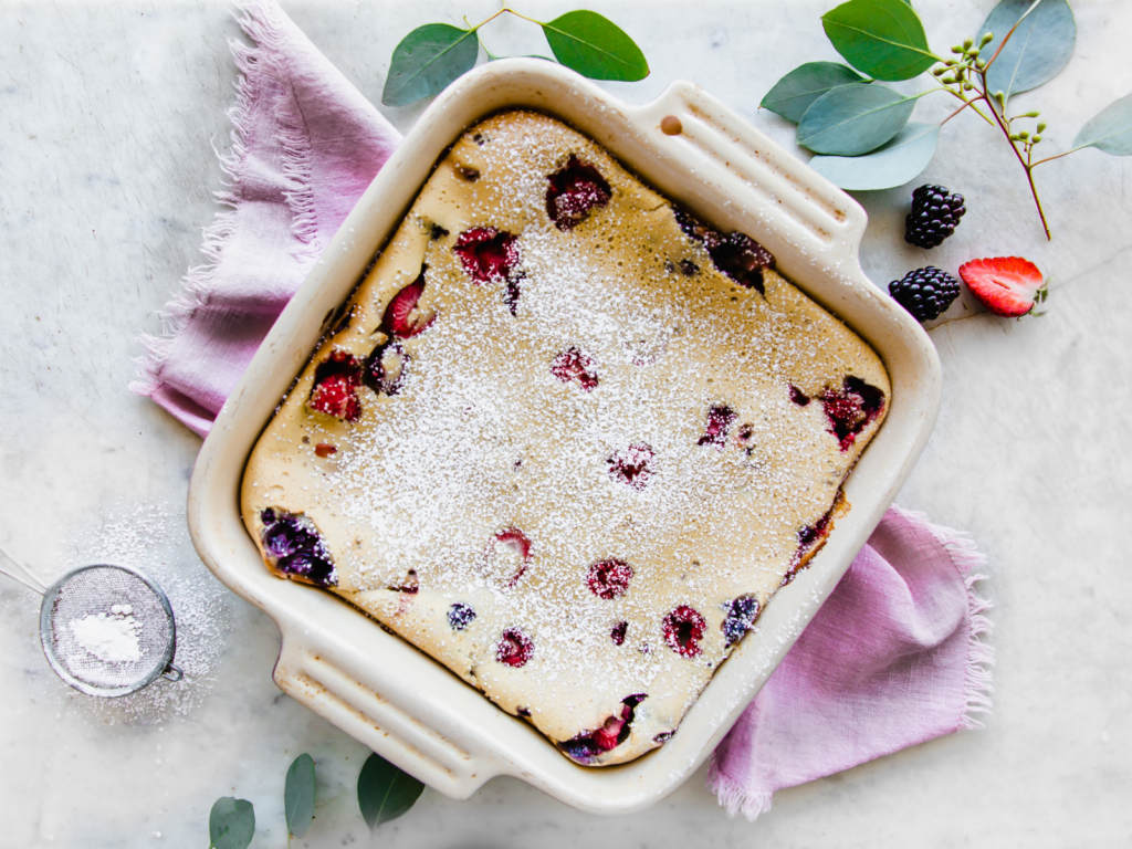Holiday Cinnamon-Sugar Berry Clafoutis - California Giant Berry Farms