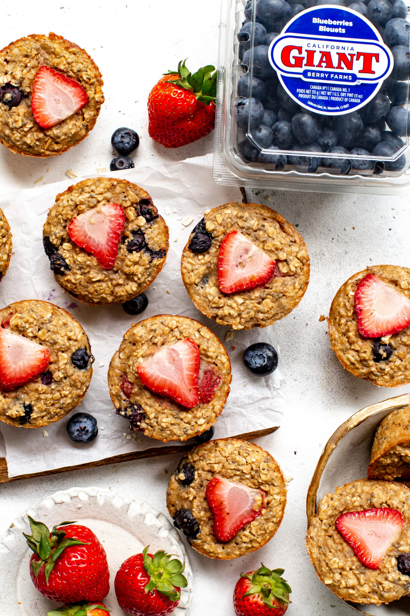Berry Baked Oatmeal Cups - California Giant Berry Farms